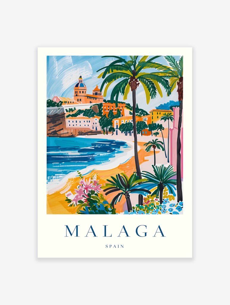 Malaga Poster - travelposterstore.co.uk