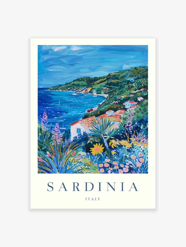 Sardinia Poster - travelposterstore.co.uk