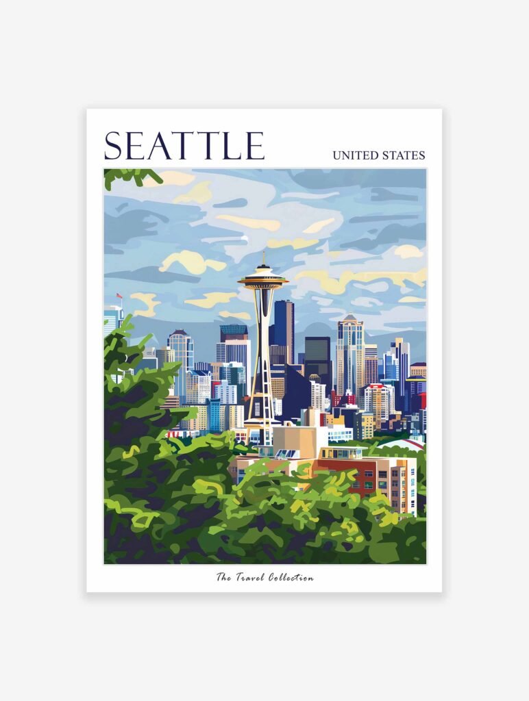 Seattle Poster - travelposterstore.co.uk