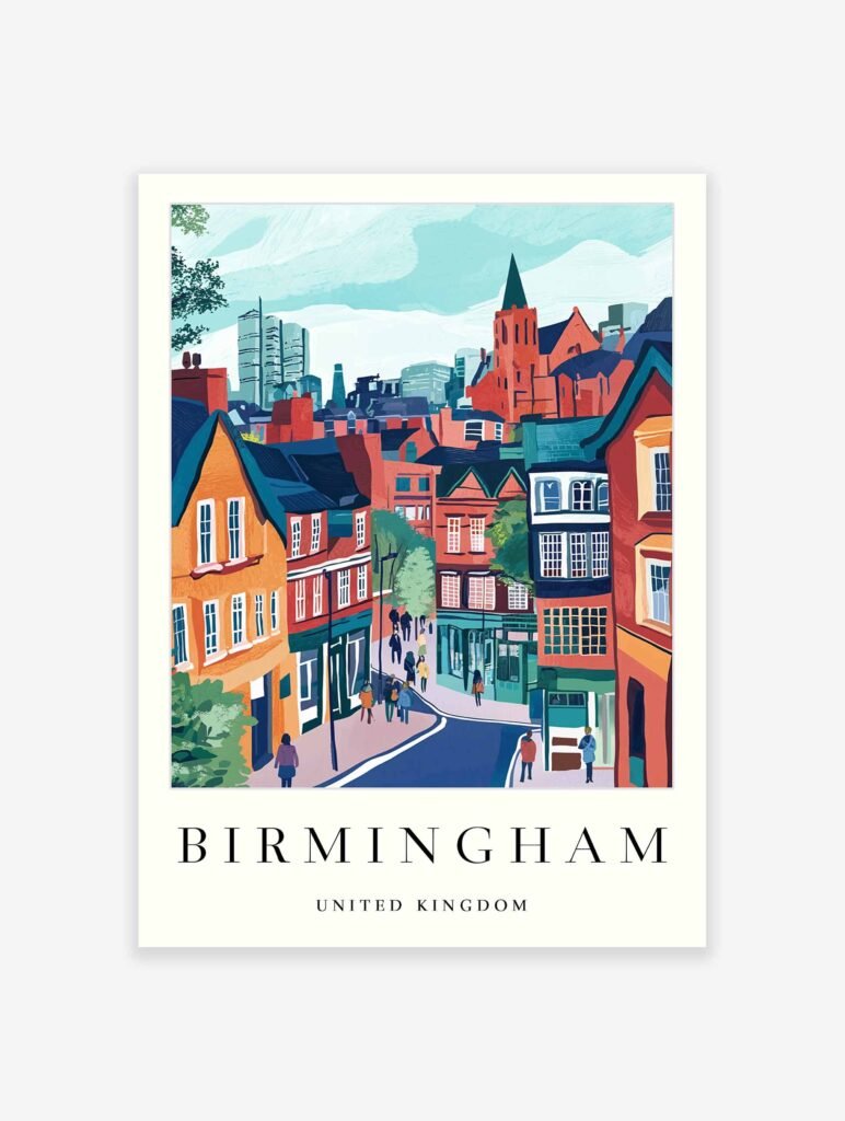Birmingham Poster - travelposterstore.co.uk