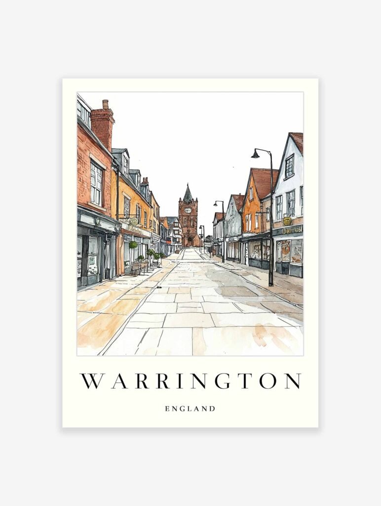 Warrington Poster - travelposterstore.co.uk