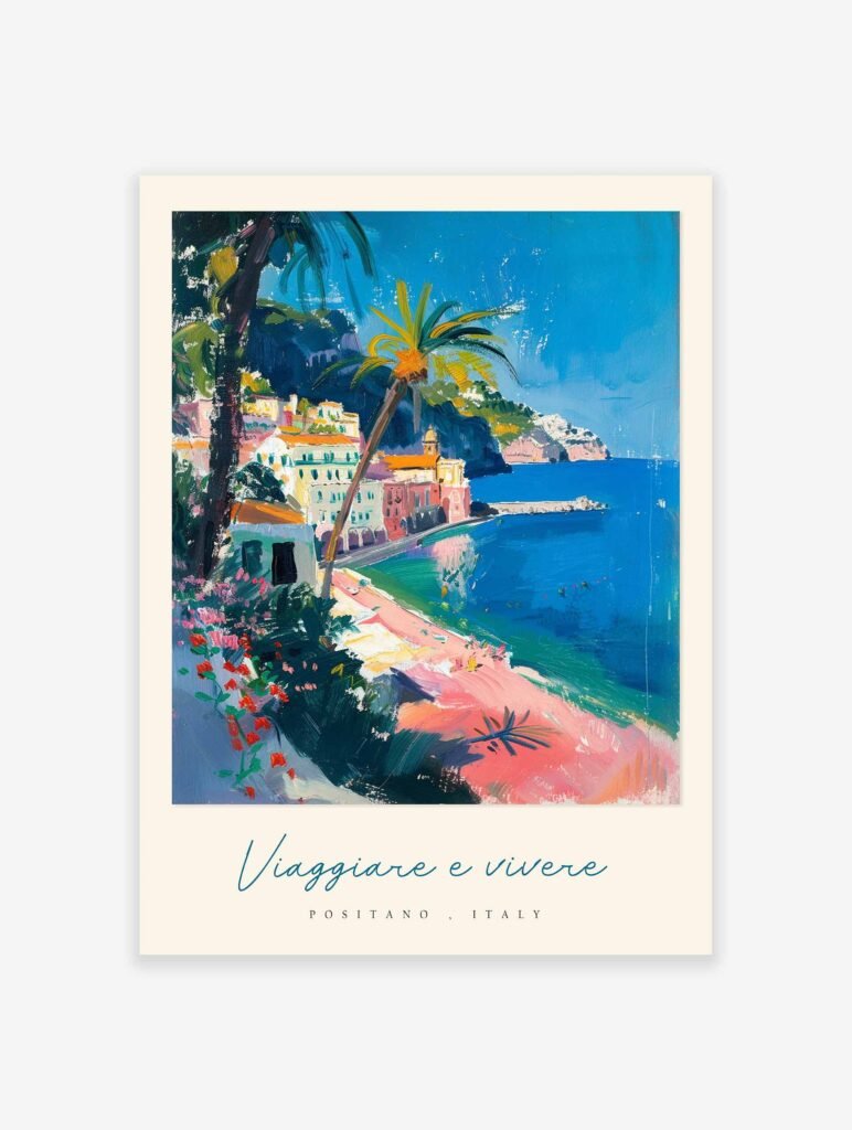 Positano Poster - travelposterstore.co.uk