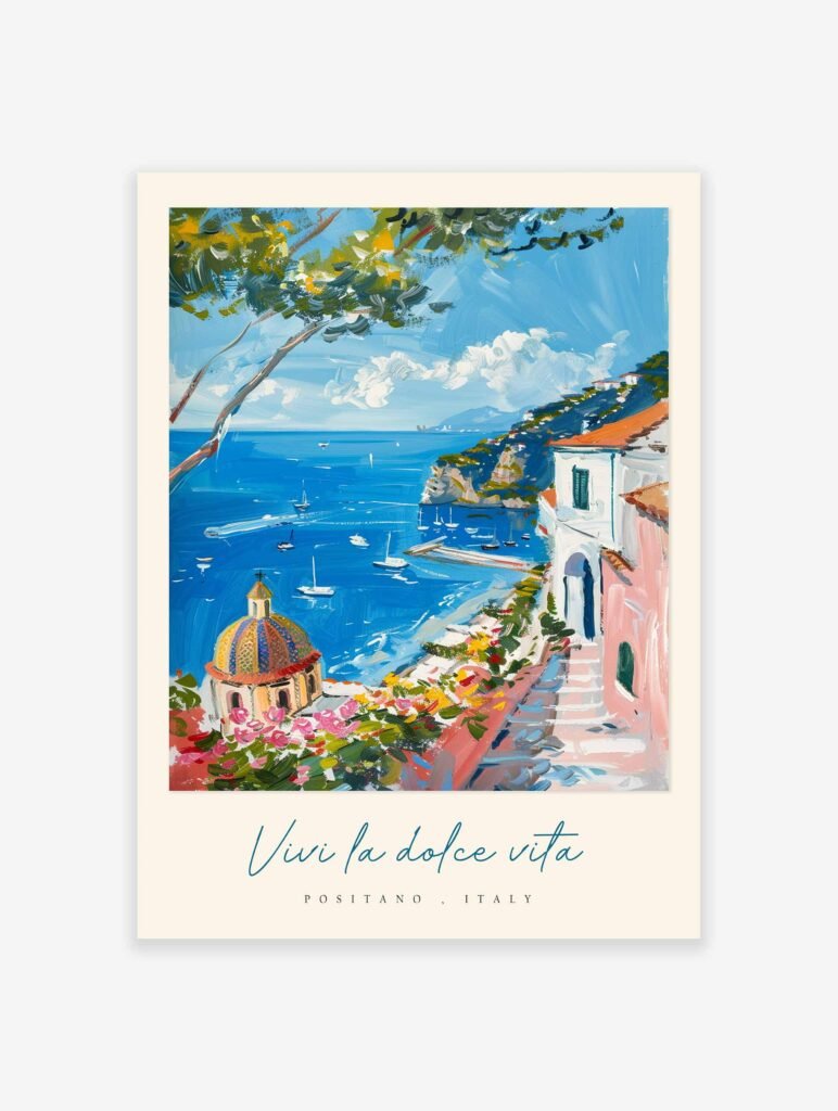 Positano Poster - travelposterstore.co.uk