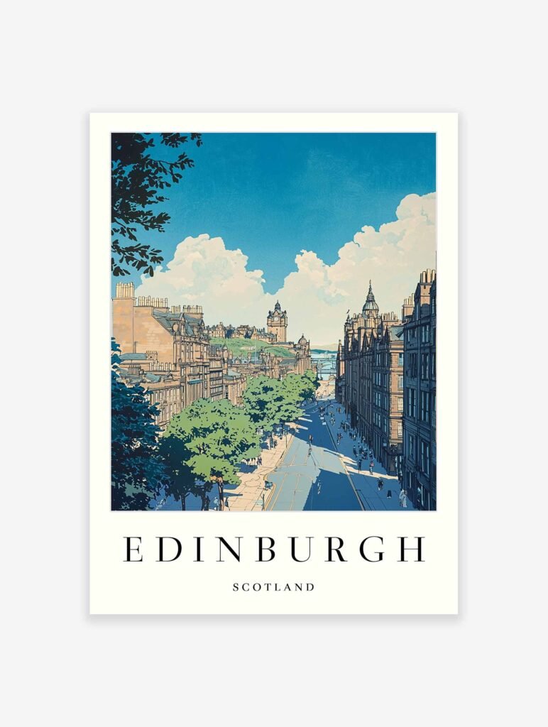 Edinburgh Poster - travelposterstore.co.uk